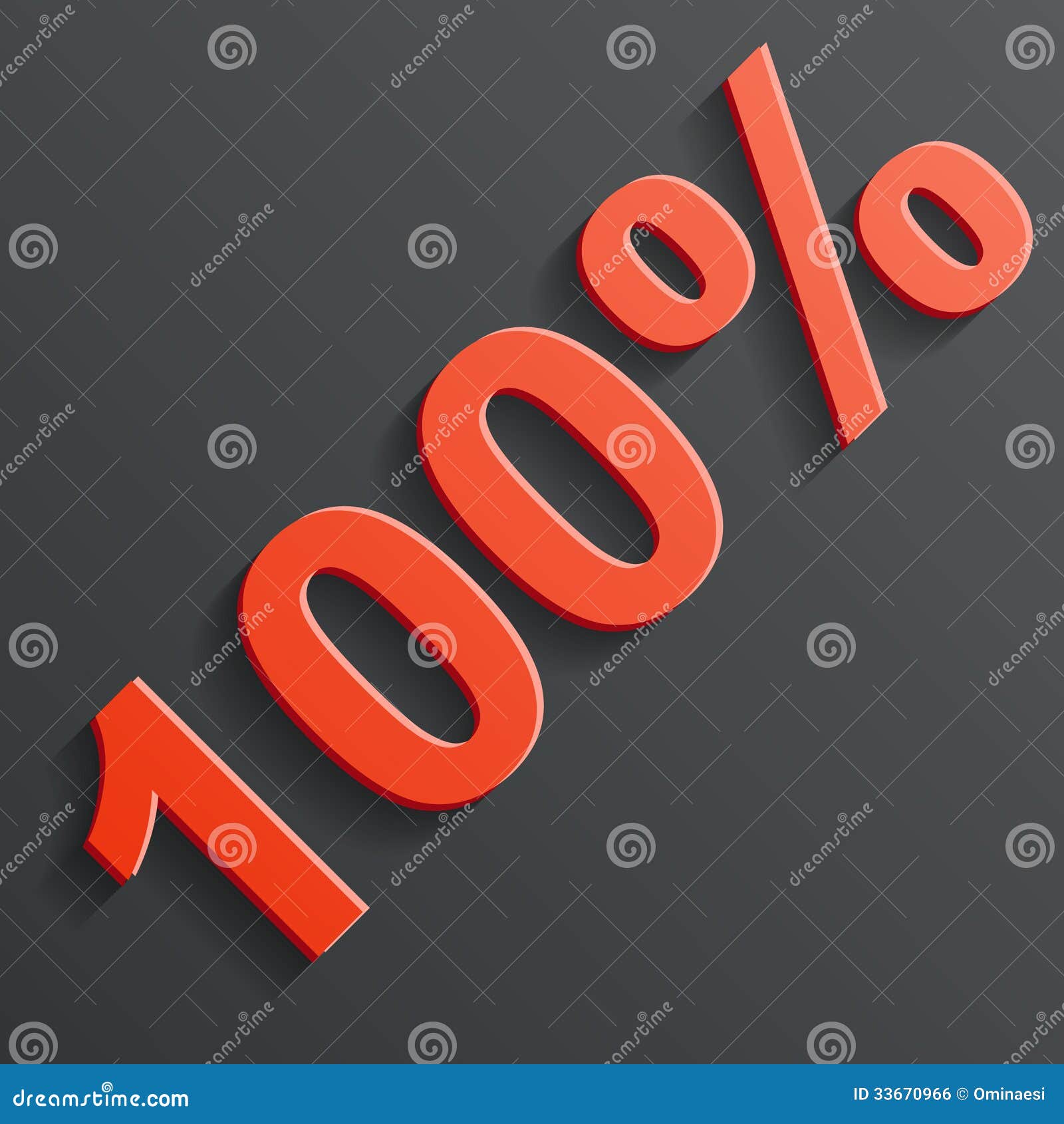 Vector icon of the 100 stock vector. Illustration of offers - 33670966