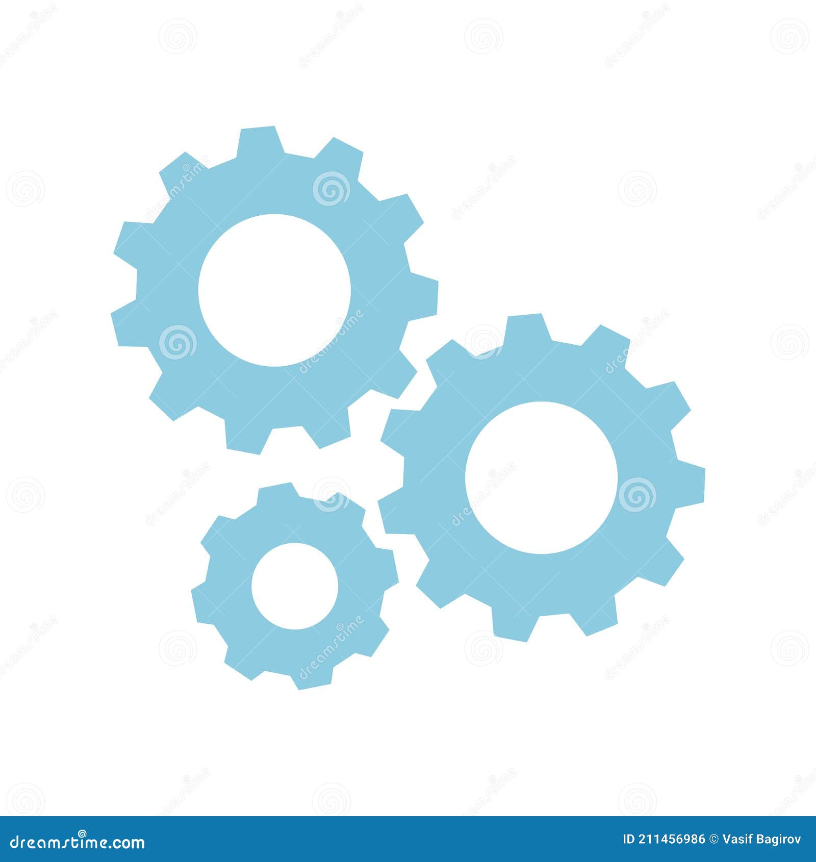 Vector Icon Gear Mechanism 10 EPS Stock Illustration - Illustration of ...