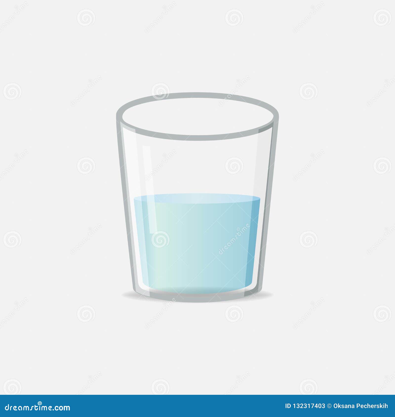Vector Icon Glass Cup with Water. Glass with a Drink Stock Vector ...