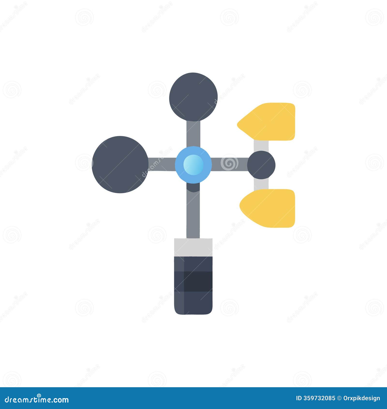Anemometer Icon For Wind Measurement Royalty-Free Stock Photo ...