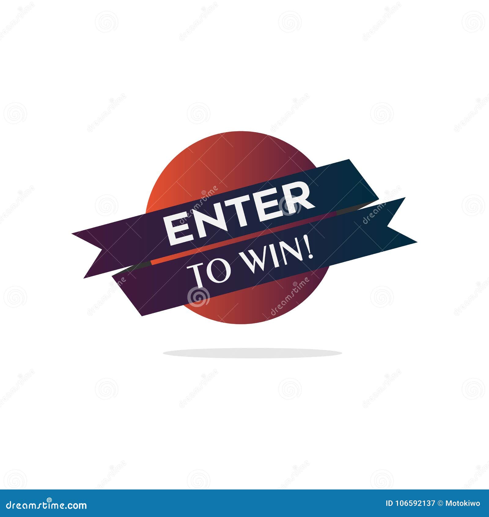 Enter to win sign design. stock vector. Illustration of design - 106592137