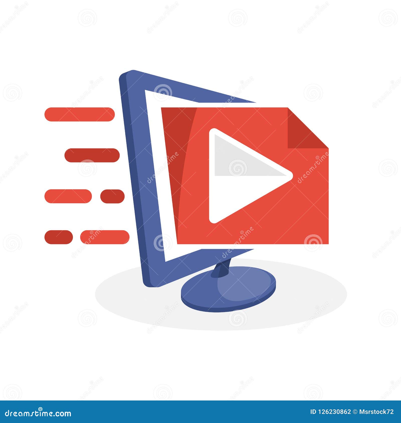 Vector Icon Illustration with Digital Media Concepts about Multimedia ...