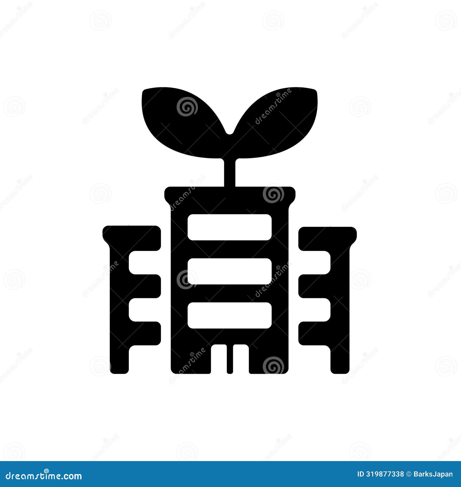 Icon Illustration on the Theme of Ecology (rooftop Garden Stock Vector ...