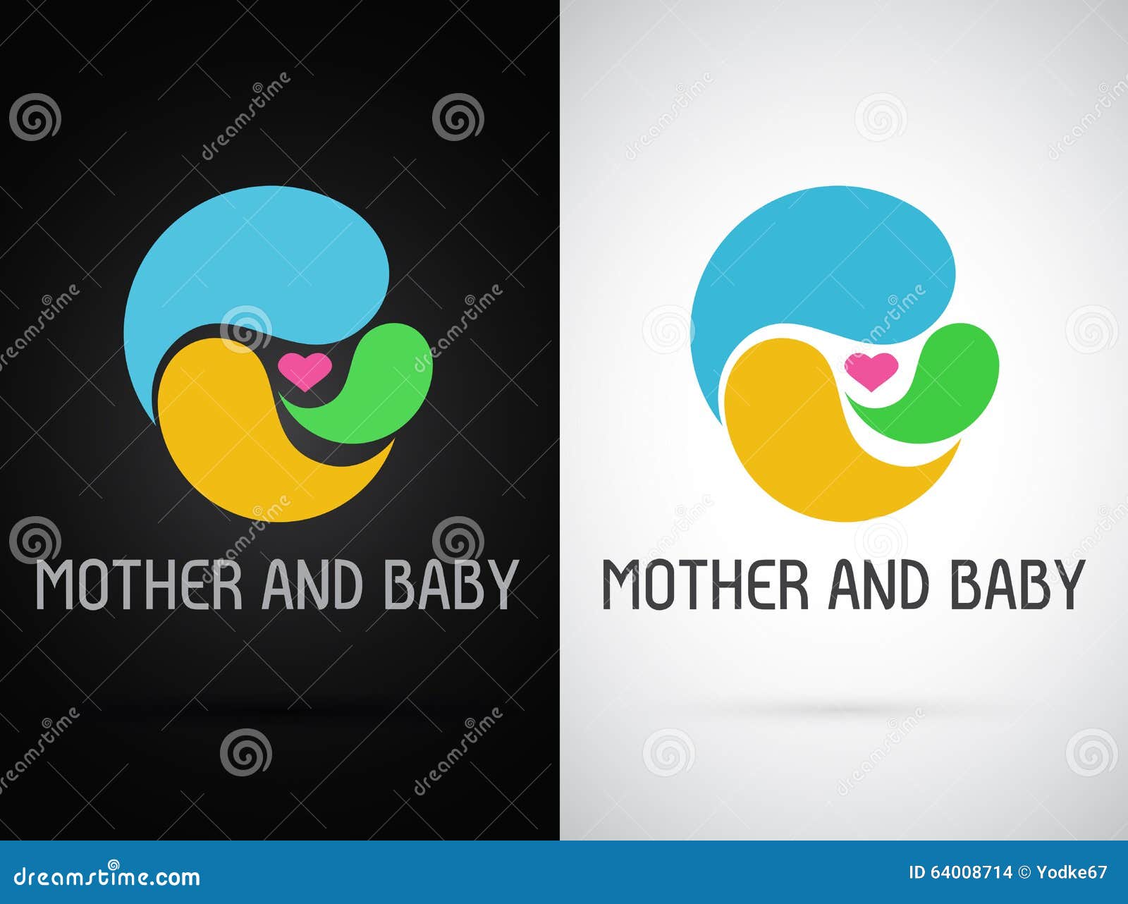 Vector Icon Image of an Mother and Baby Design Stock Vector ...