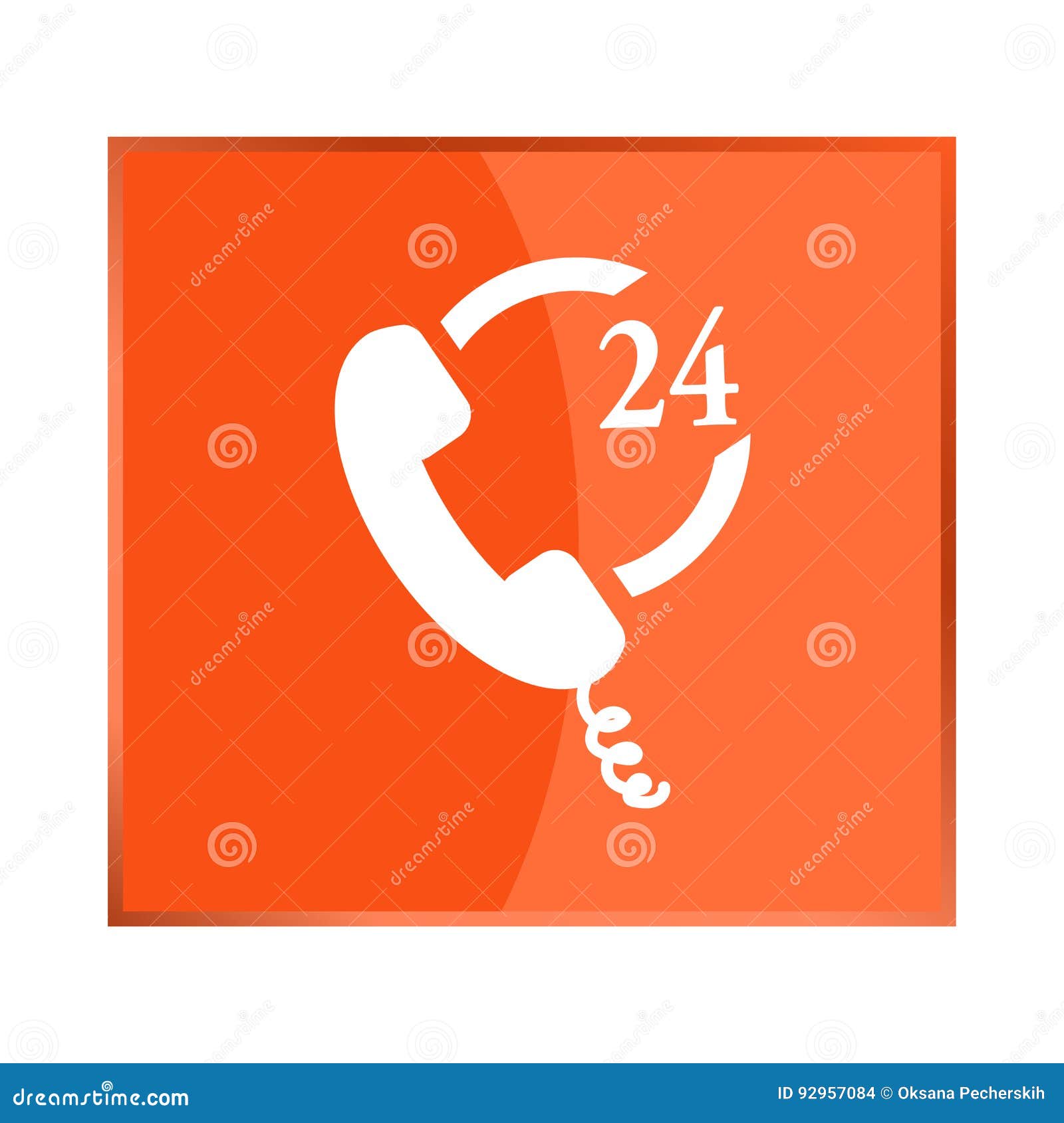 Vector Icon Indicates the Availability of Telephone Stock Vector ...
