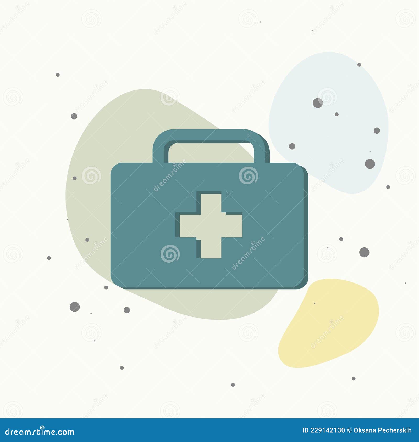Vector Icon Indicates the Presence of First-aid. Doctor Stock Vector ...