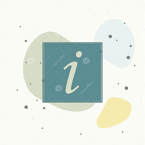 Vector Icon Information on Multicolored Background Stock Vector ...