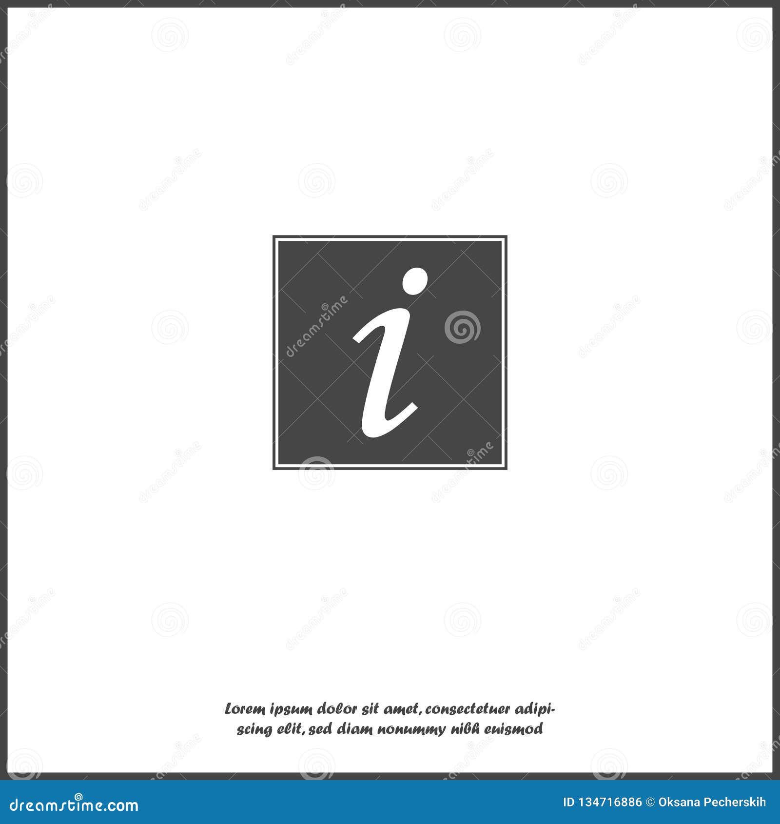 Vector Icon Information on White Isolated Background. Layers Grouped ...