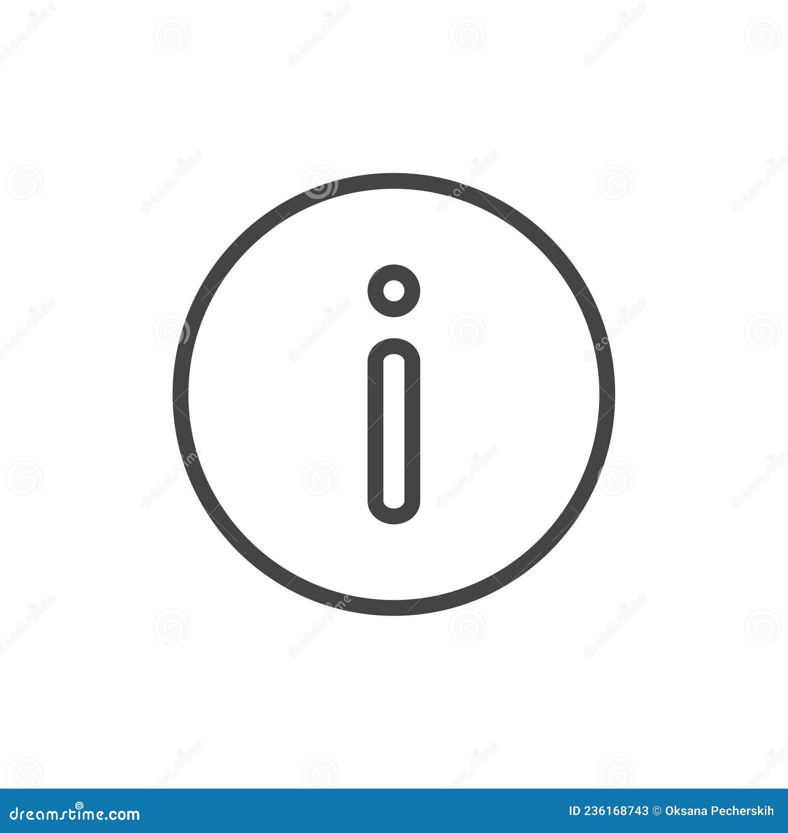 Vector Icon Information on White Isolated Background Stock Vector ...