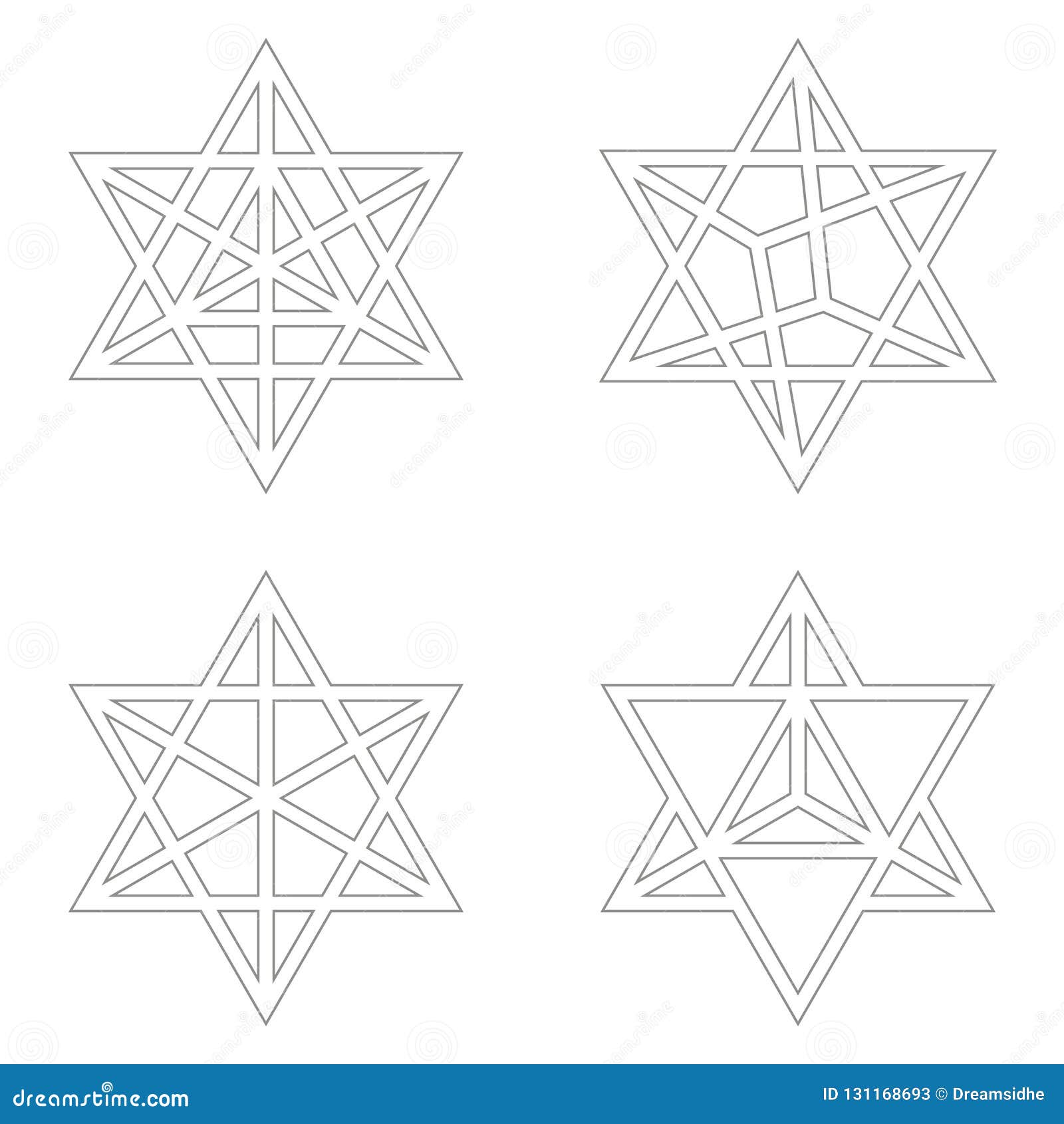 Vector Icon with Kabbalah Symbol Merkaba Stock Vector - Illustration of ...