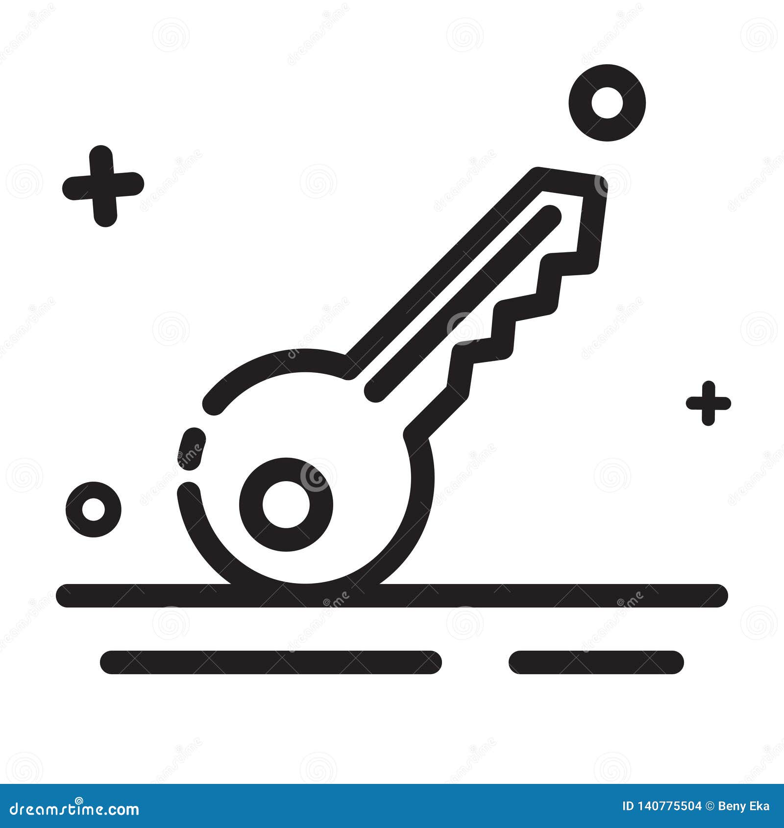 Vector Icon. Key, Security Icon Stock Vector - Illustration of code ...