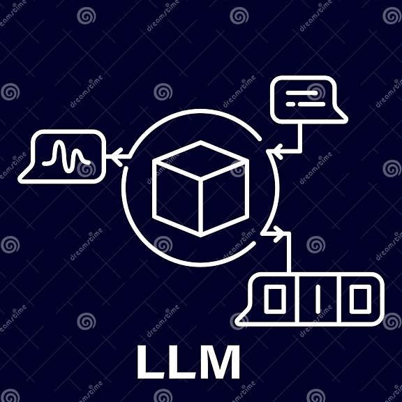 Vector Icon for Large Language Model: Advanced Text Generation AI ...