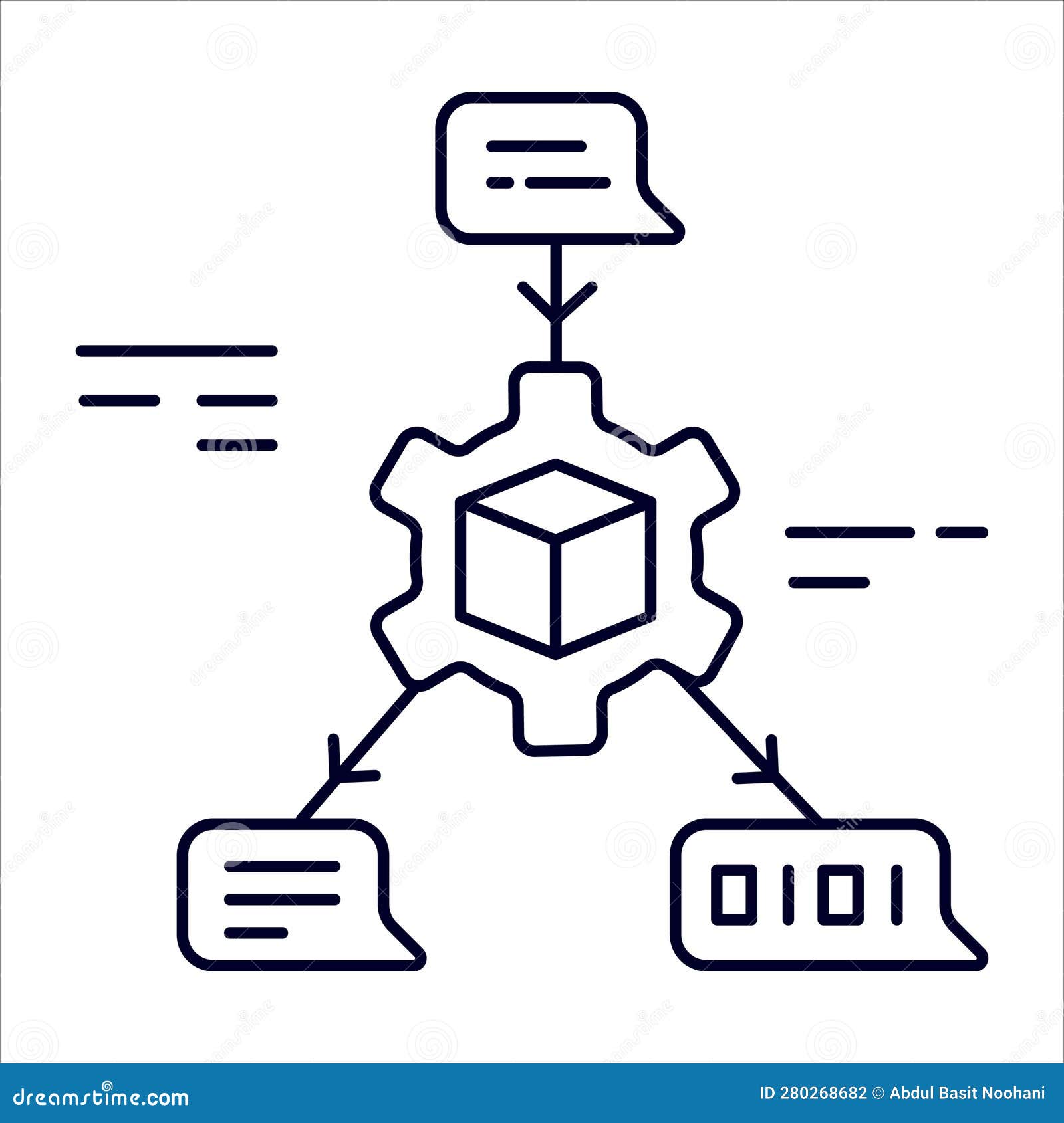 Vector Icon for Large Language Model: Advanced Text Generation AI ...