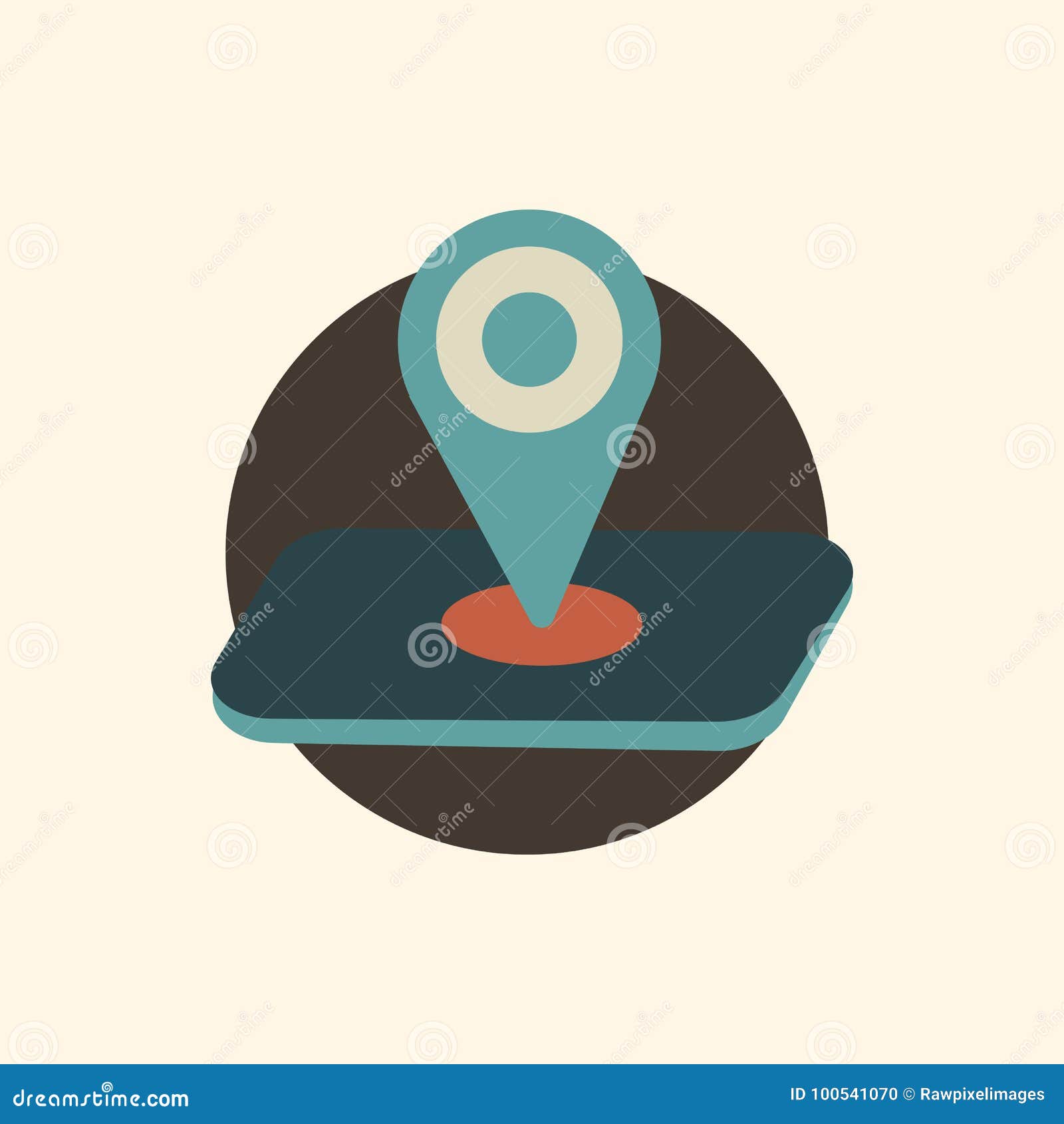 Vector Icon Location Destination Map Stock Vector - Illustration of ...