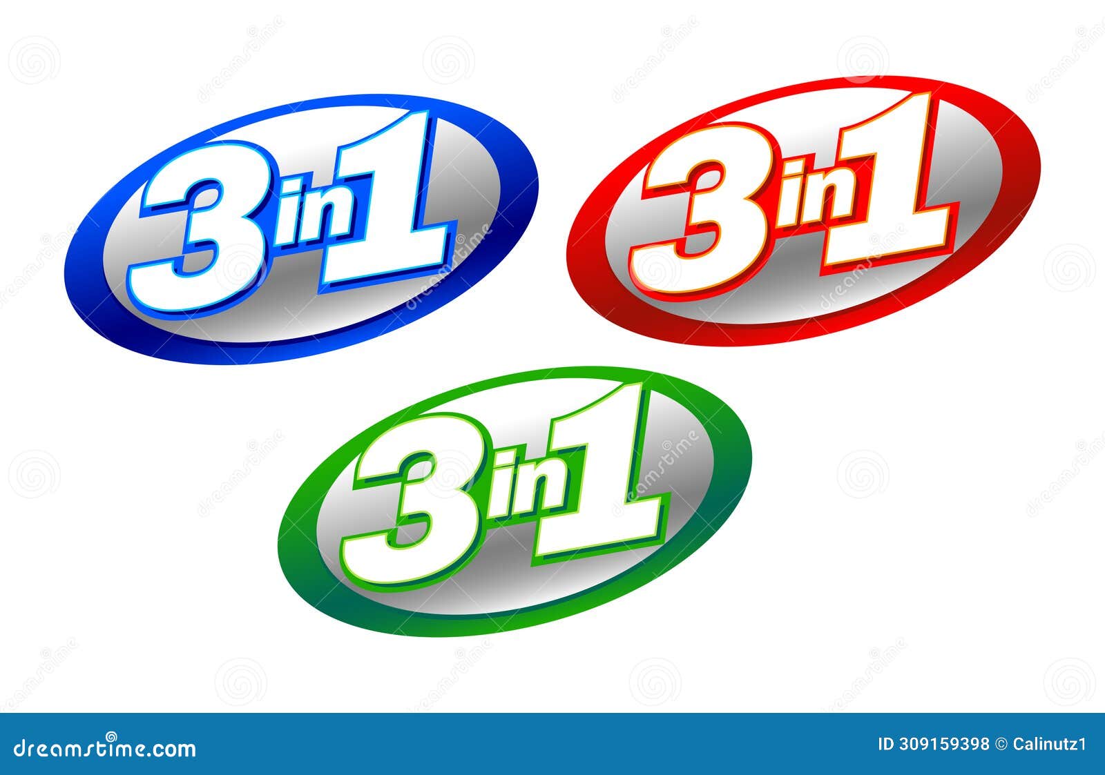 3in1 Vector Icon Logo Badge. 3 in 1 Concept Illustration for Packaging ...