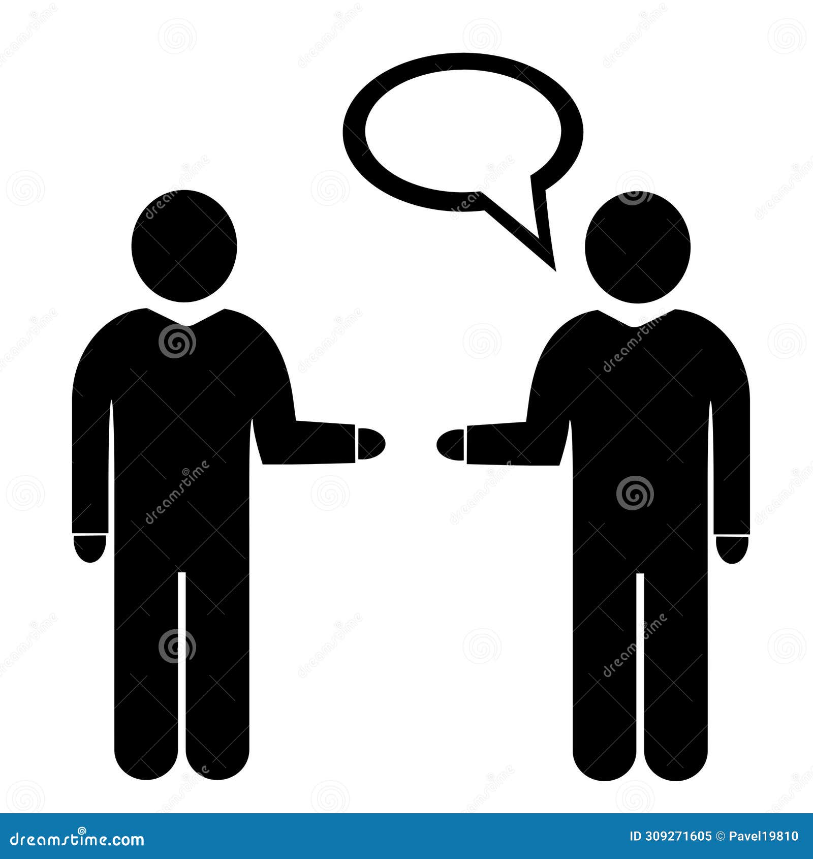 Vector Icon, Logo Communication between Two People. Stock Vector ...