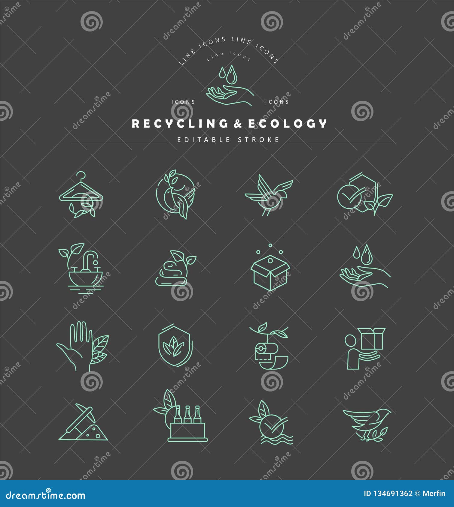 Vector Icon and Logo for Environmental Protection and Recycling Stock ...
