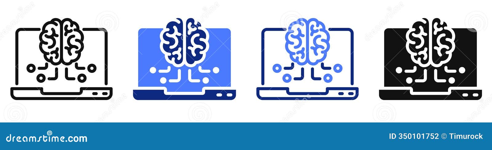 Vector Icon or Logo of Machine Learning Stock Illustration ...