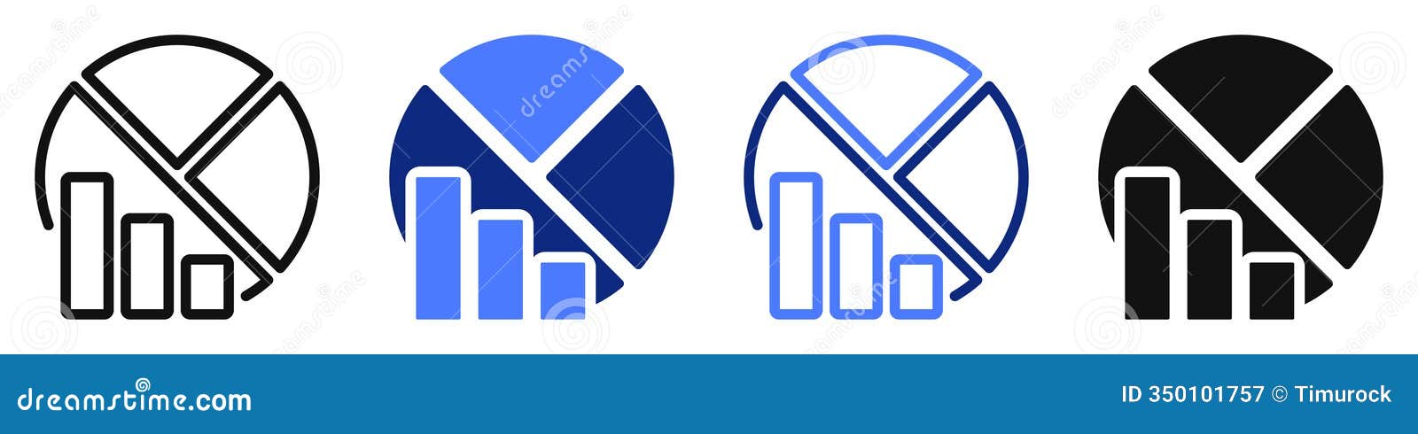 Vector Icon or Logo of Statistics Graph Stock Illustration ...