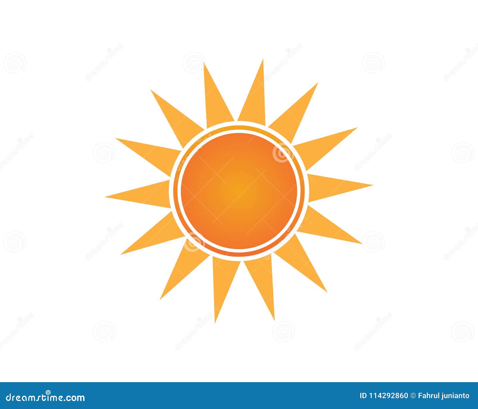Vector Icon Logo Template Sun Over Horizon Stock Vector - Illustration ...