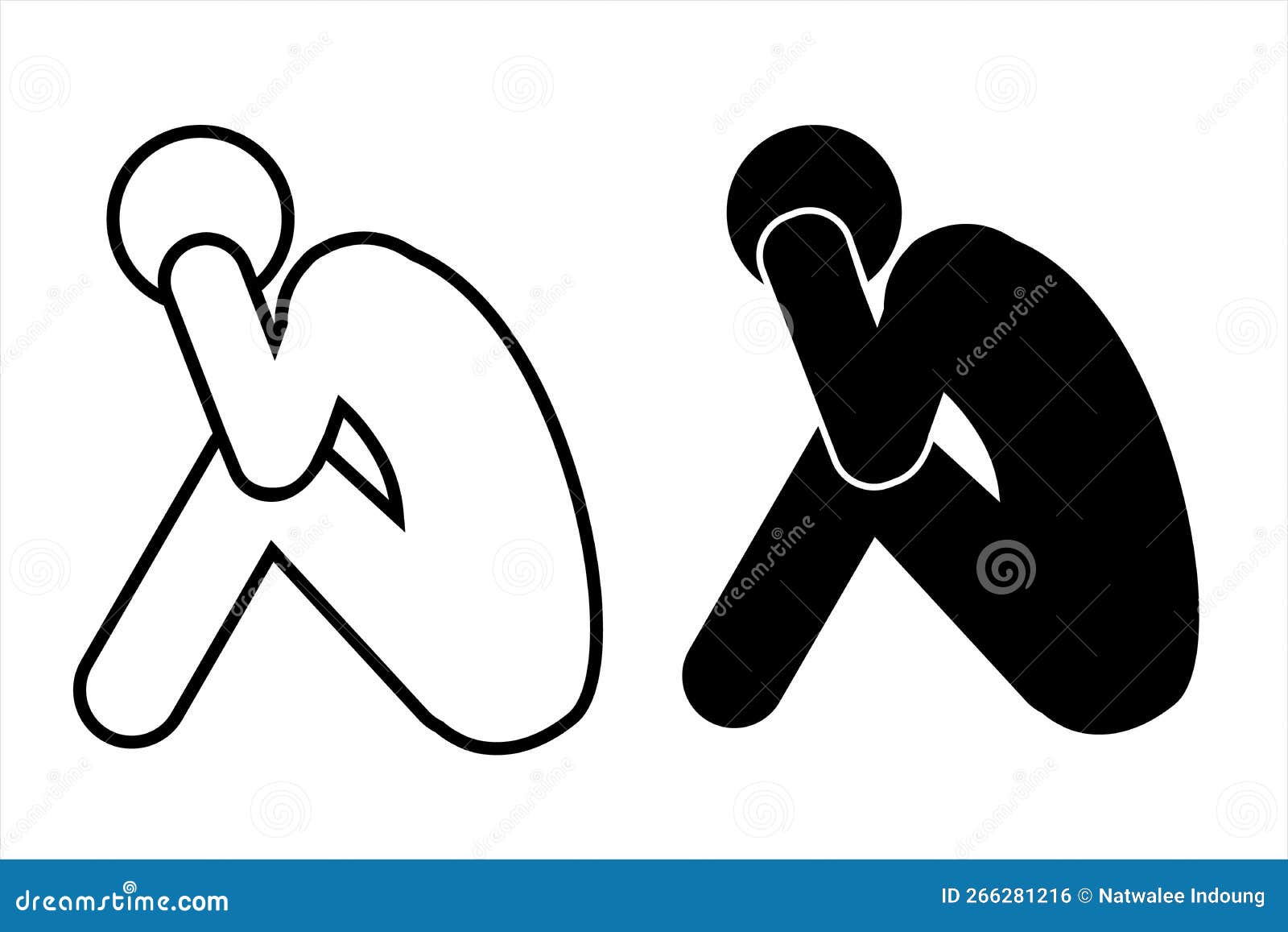 Depressed Boy Sitting On Floor Hugging His Knees, Unhappy Stressed ...