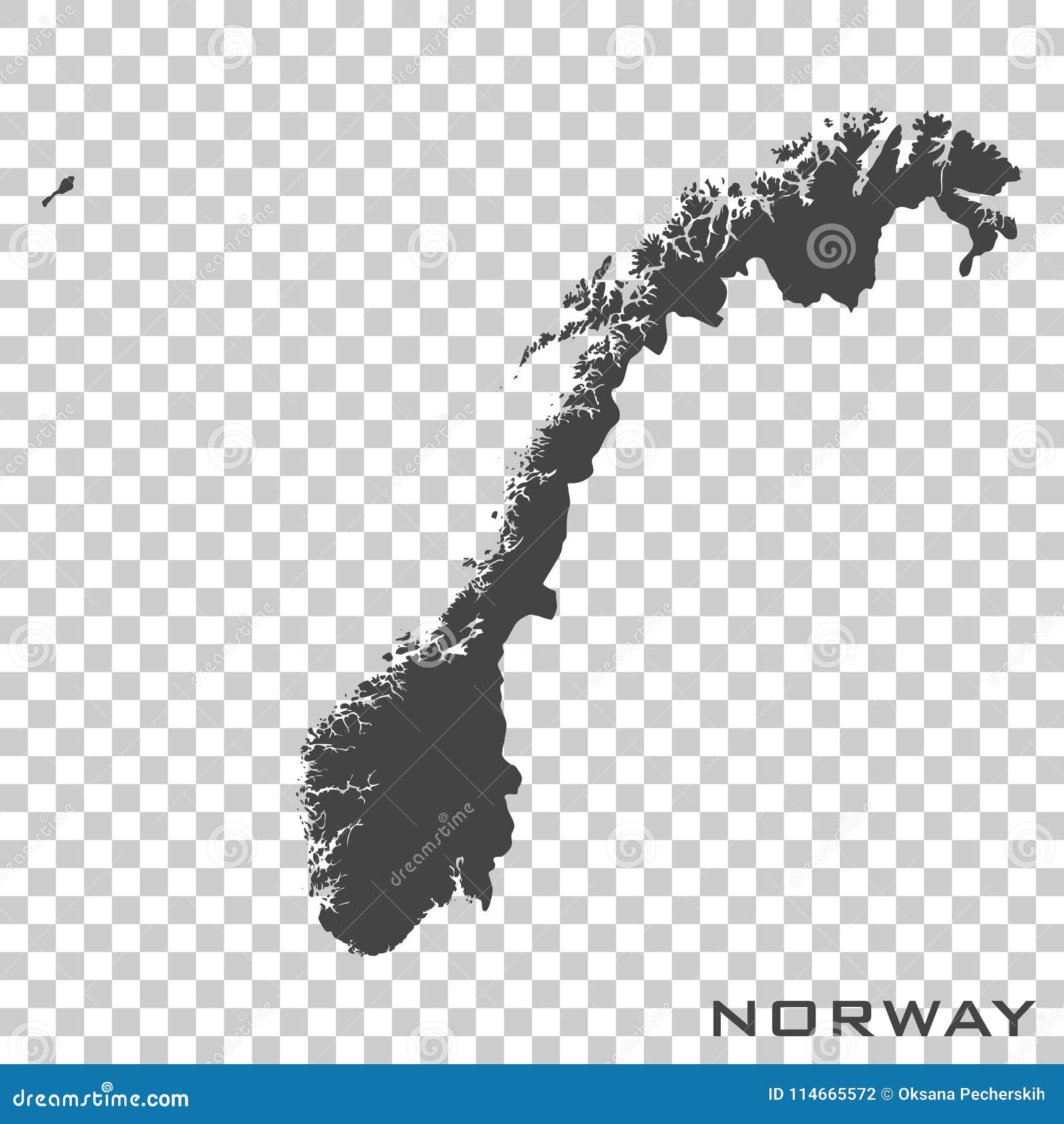 Norway Map On Png Or Transparent Background,Symbols Of Norway . Vector ...