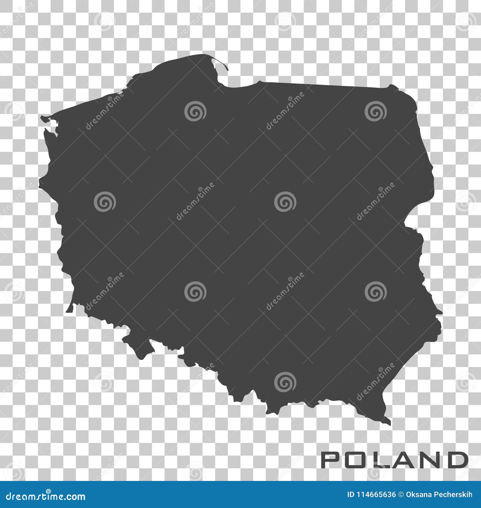Poland Map On Png Or Transparent Background,Symbols Of Poland.vector ...