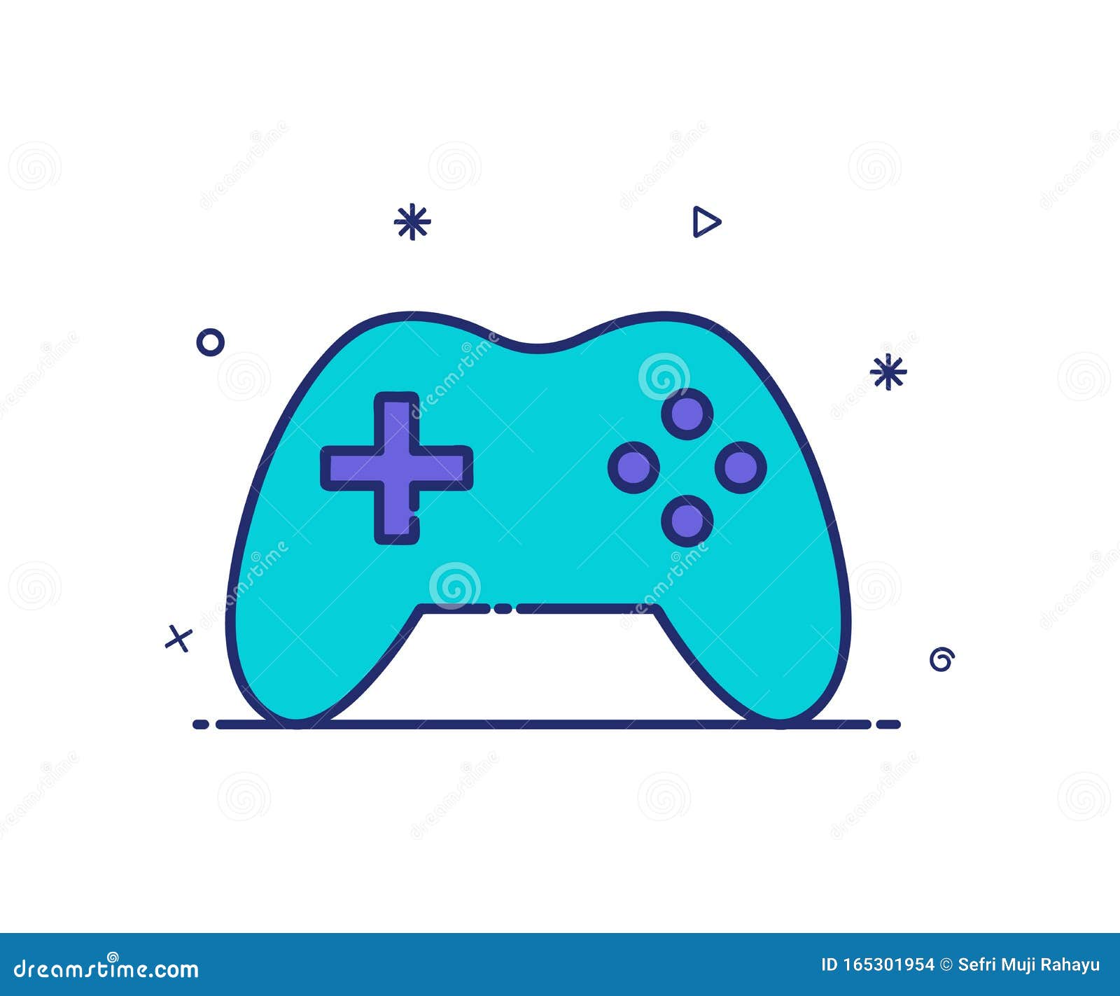 Vector Icon of a Modern Style Game Stock Vector - Illustration of sign ...