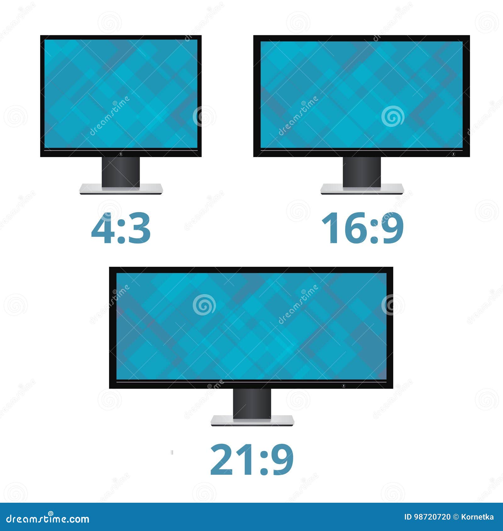 Vector icon monitor sizes stock vector. Illustration of home - 98720720