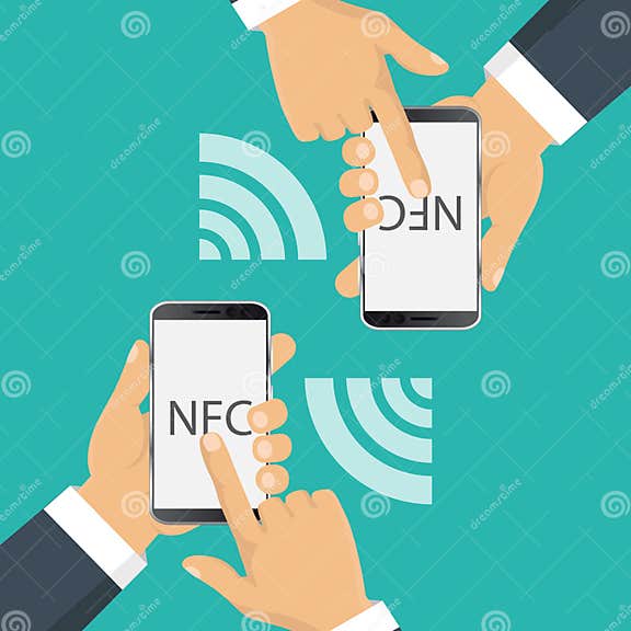 Vector Icon. NFC Touch Payment Concept. Stock Vector - Illustration of ...