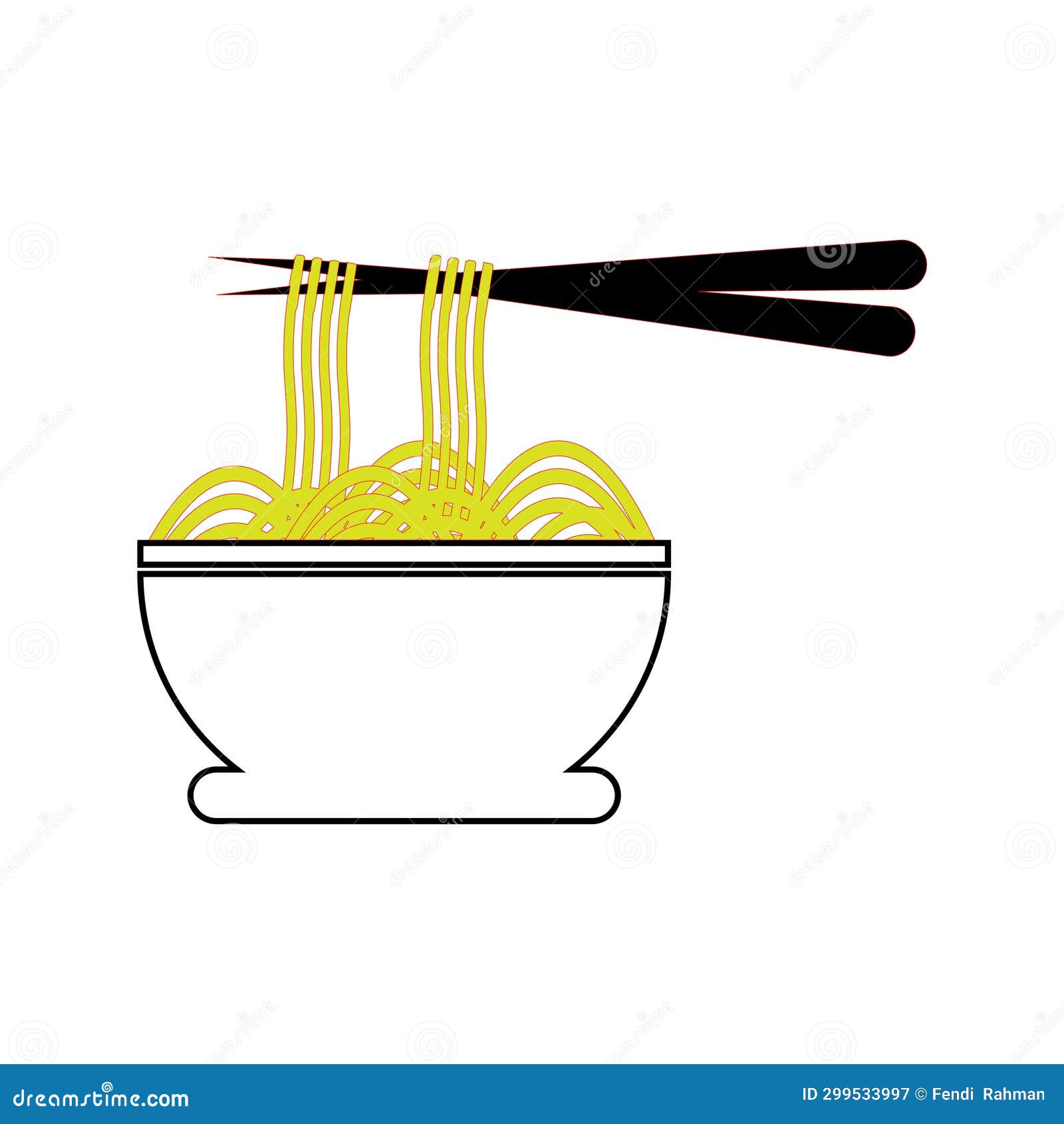 Vector Icon Noodle, Symbol Illustration Stock Illustration ...