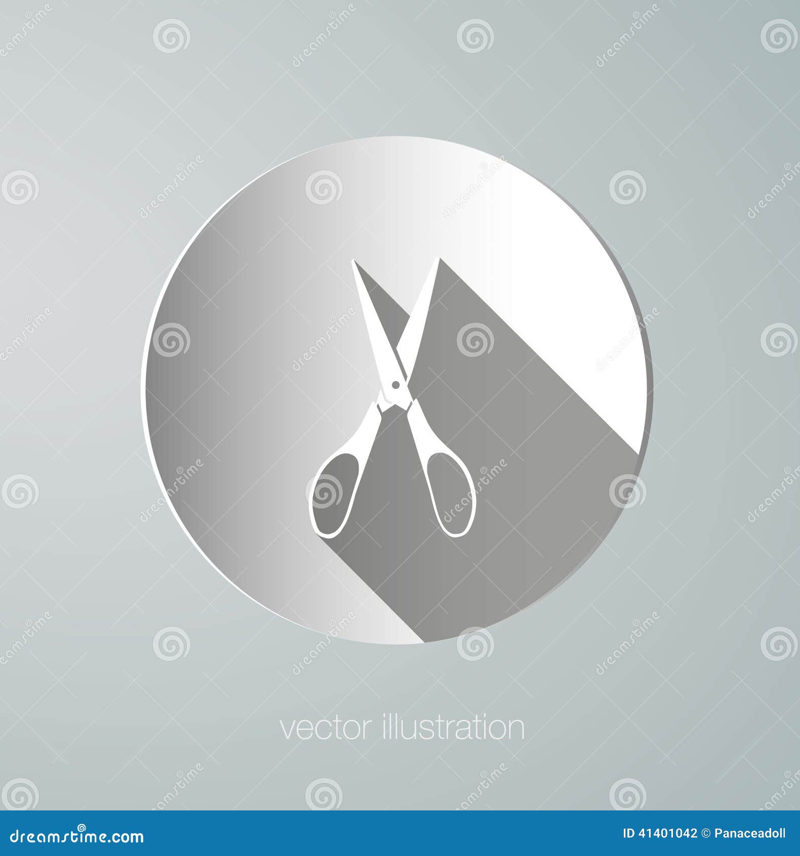 Vector icon paper scissors stock vector. Illustration of graphic - 41401042