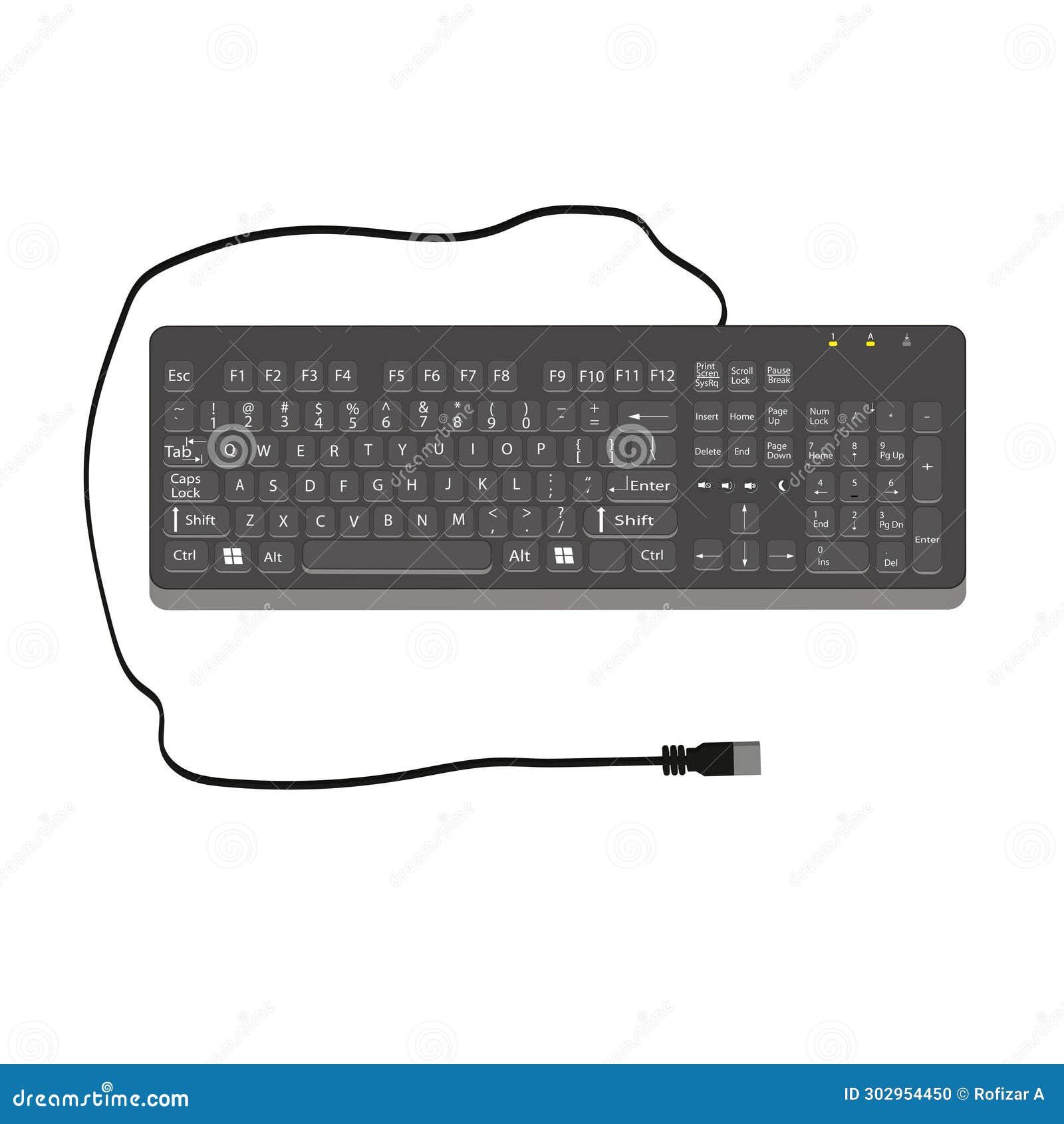 Keyboard Icon 3d Black Color Stock Illustration - Illustration of ...