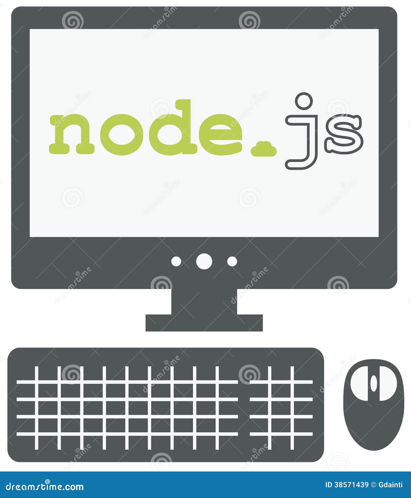 Node Js Javascript Run Time Programming Language With Script Code On Laptop Screen Programming