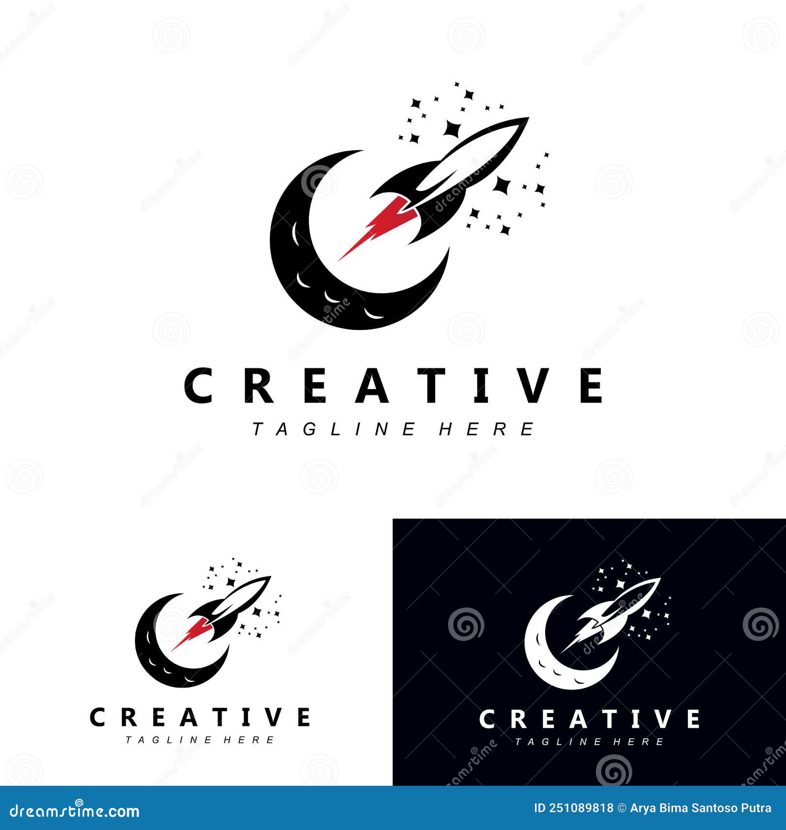 Vector Icon Plane Logo, Space Rocket, Premium Design Stock Vector ...