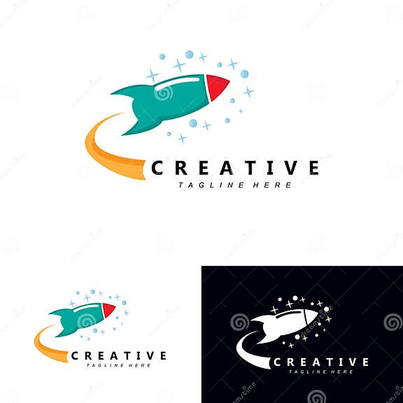 Vector Icon Plane Logo, Space Rocket, Premium Design Stock Vector ...