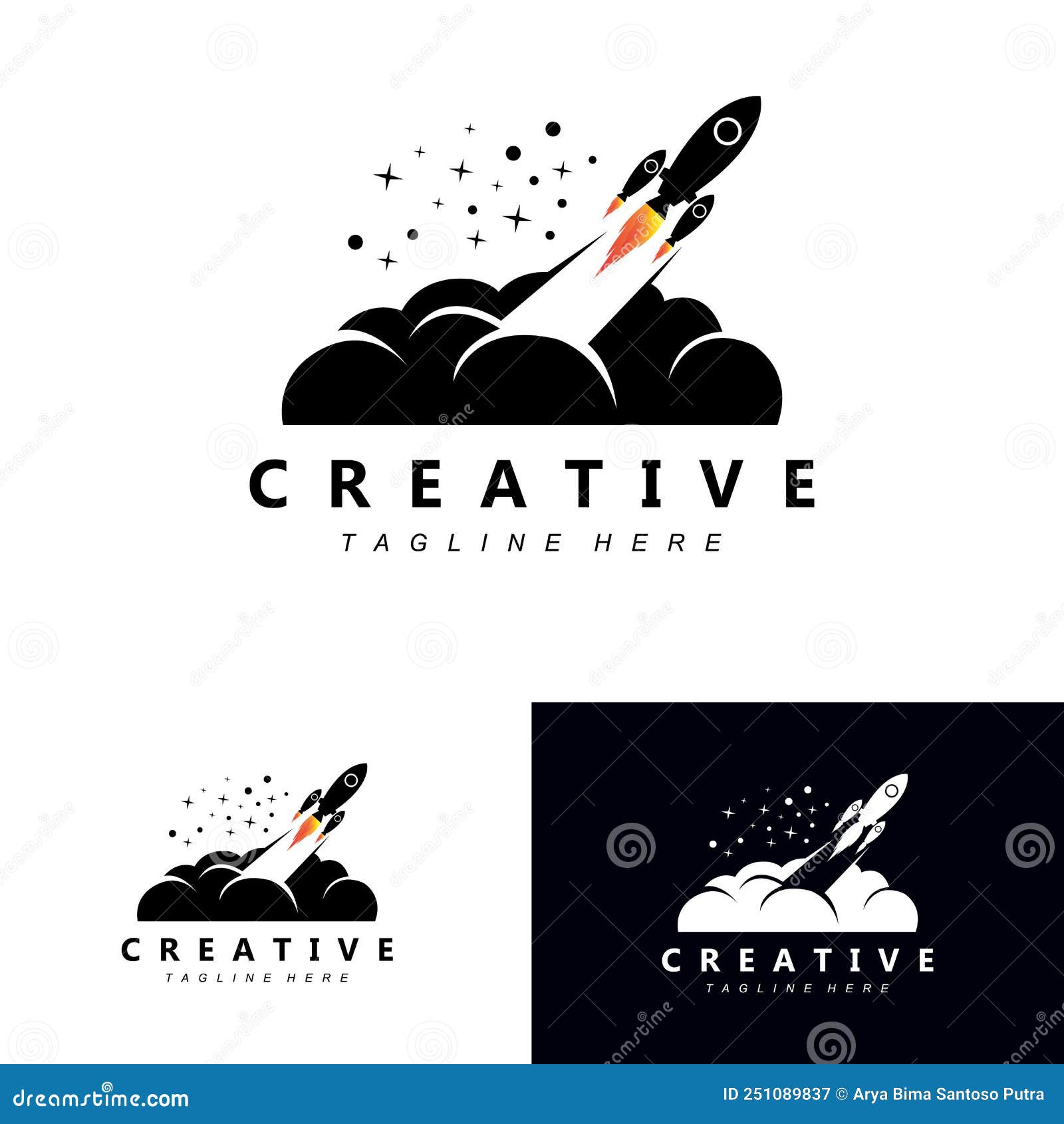 Vector Icon Plane Logo, Space Rocket, Premium Design Stock Vector ...