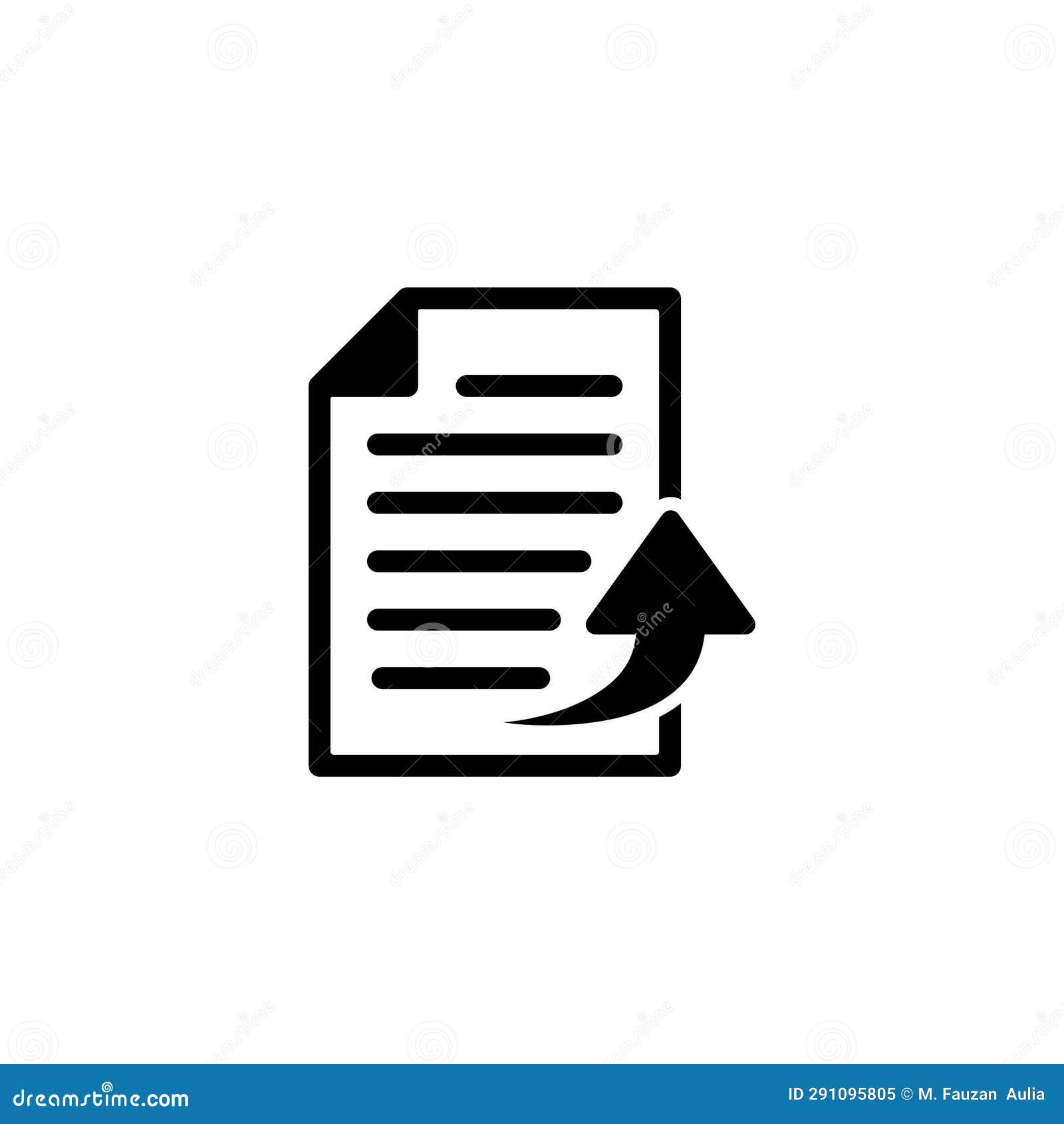 Export Document, Share Document, Send Document, Submit Document Vector ...