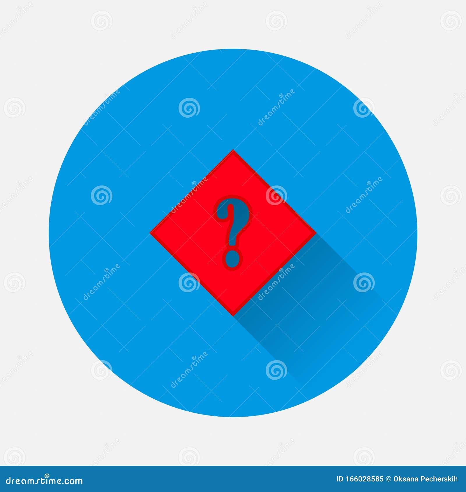 Vector Icon Question Mark in a Rhombus. Punctuation Mark Symbol Icon on ...