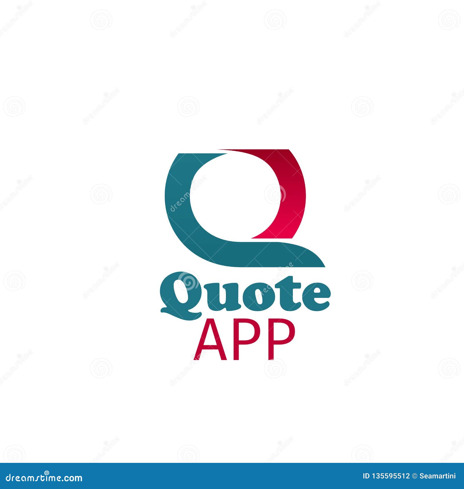 Vector icon Quote app stock vector. Illustration of dialog - 135595512