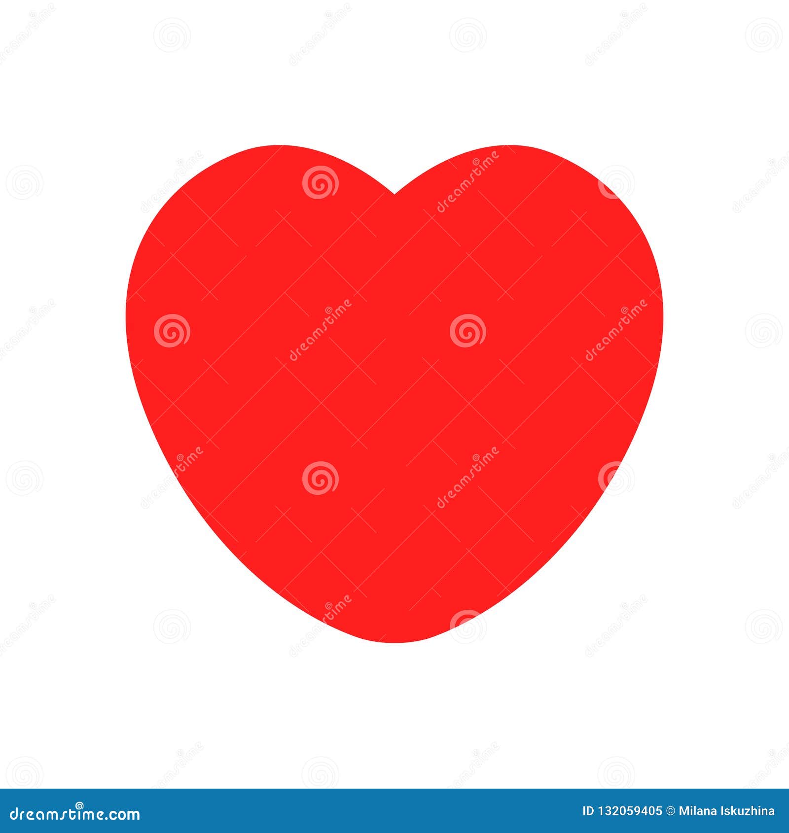 Vector Icon Red Heart Favorite Stock Vector - Illustration of like ...