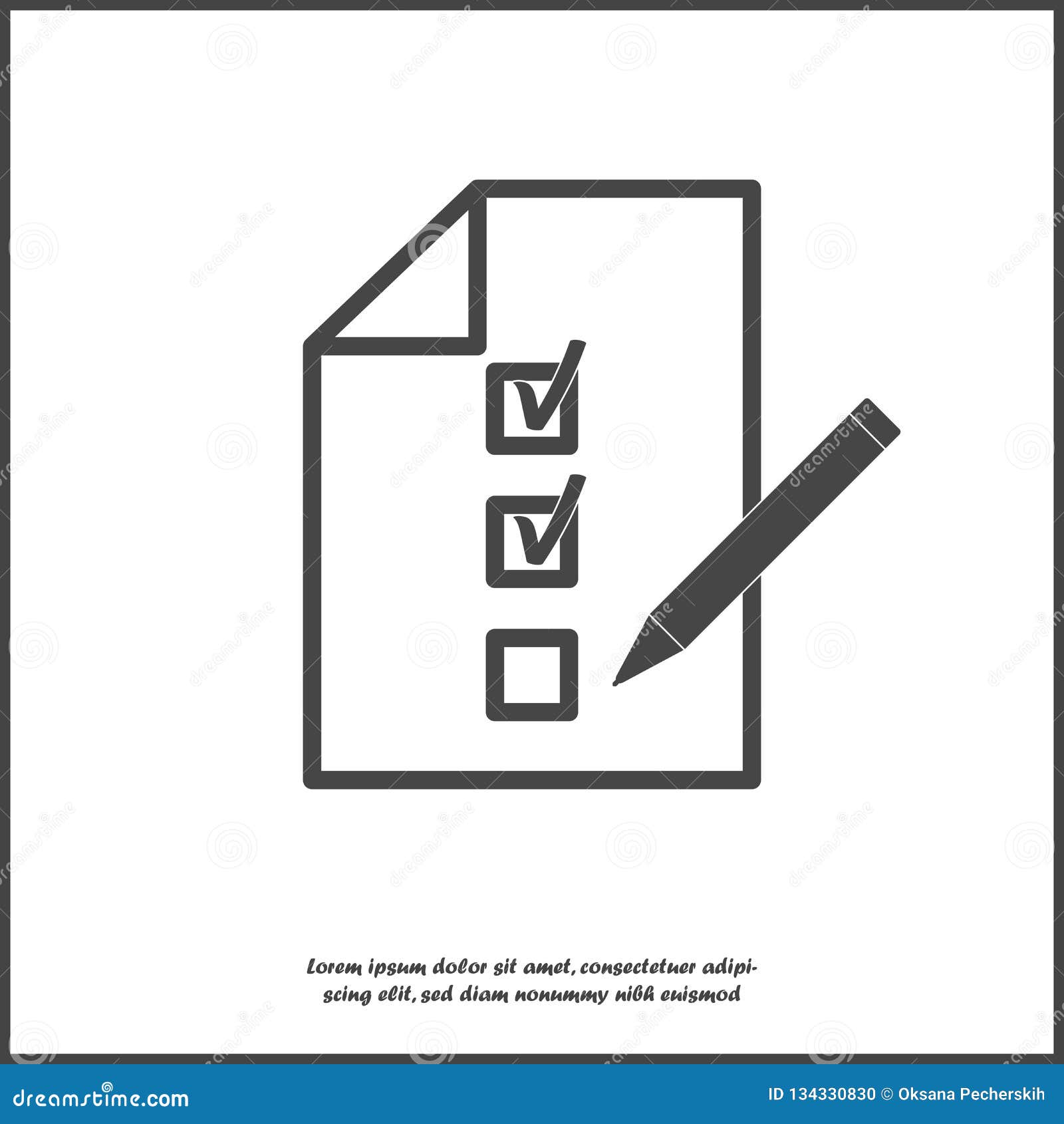 Vector Icon Registration on White Isolated Background. Layers Grouped ...