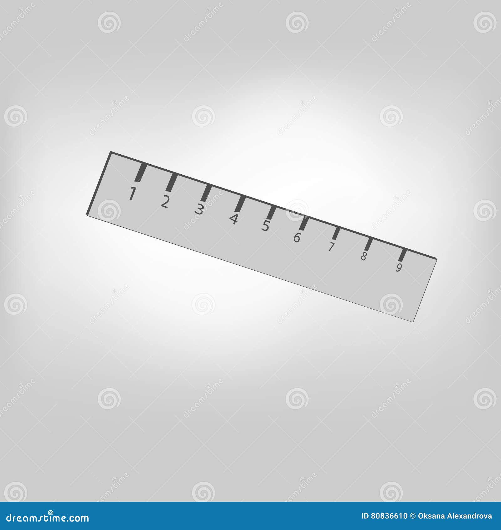 Vector icon ruler stock vector. Illustration of line - 80836610