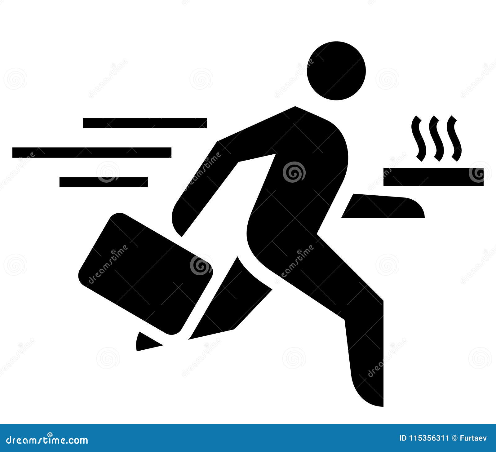 Pizza after work icon stock illustration. Illustration of fast - 115356311