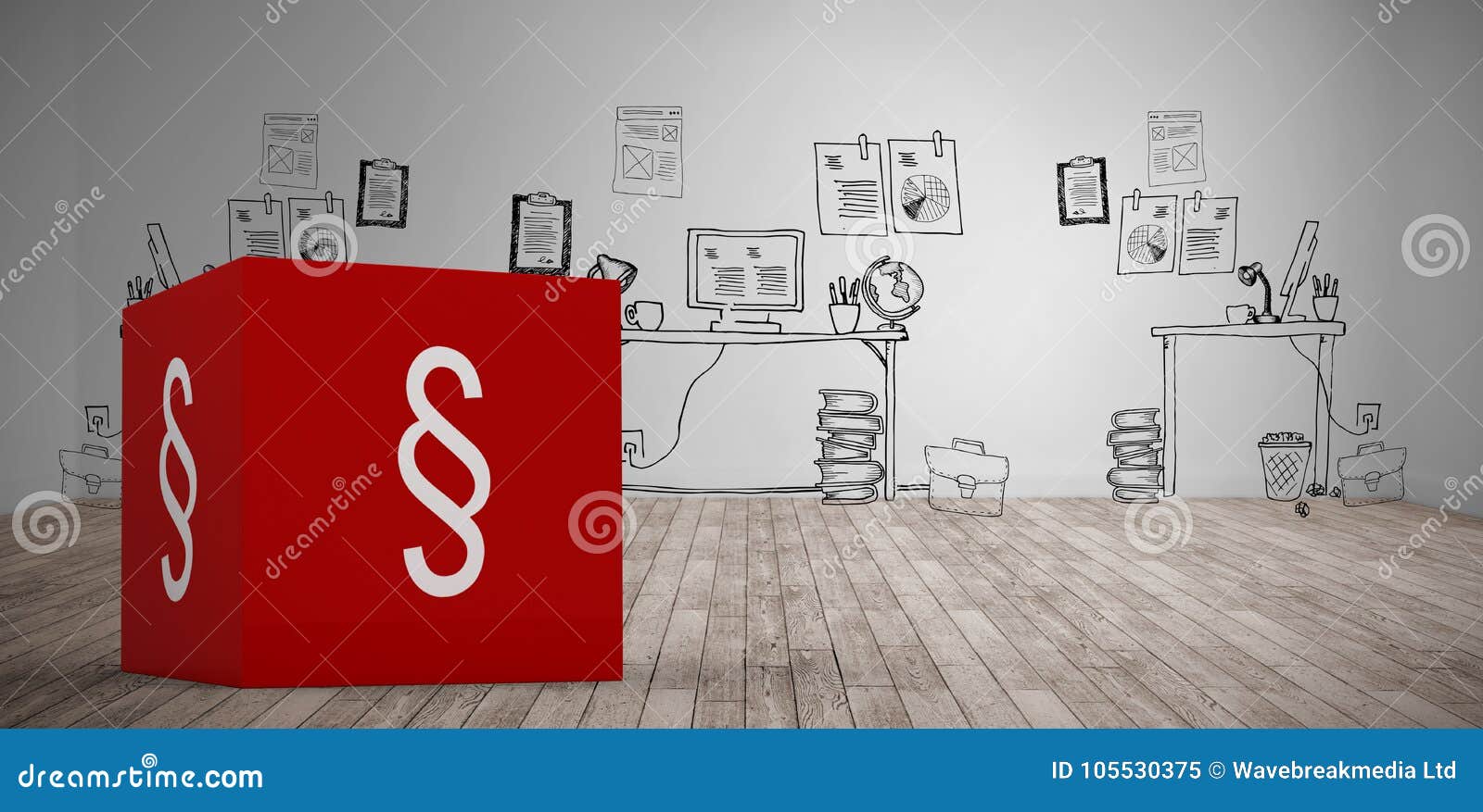 Composite Image of Icon of Section Symbol Stock Illustration ...