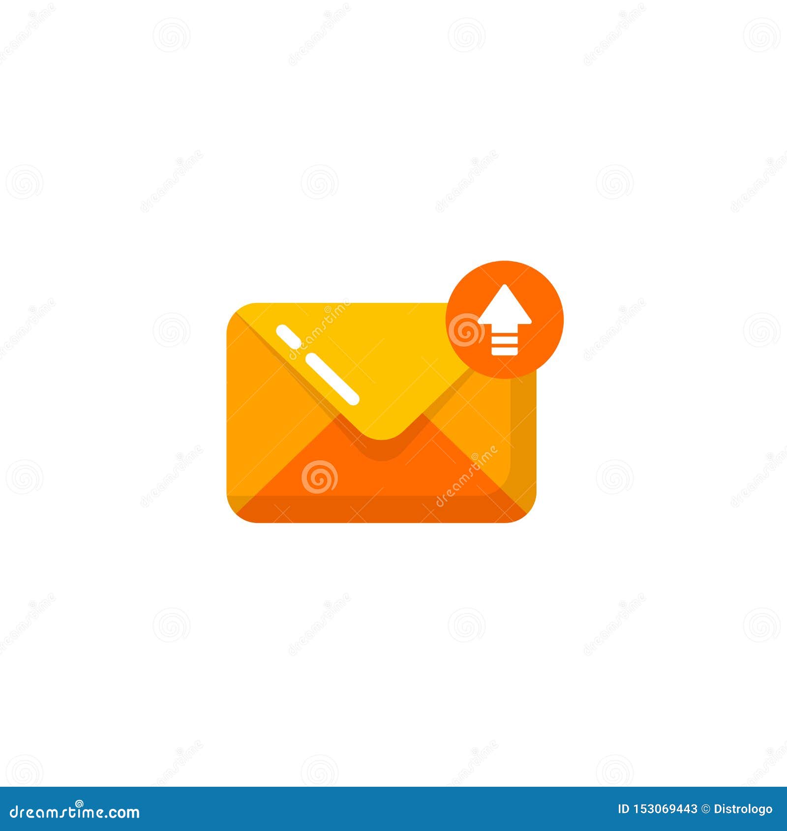 Vector Icon of Sent Message. Simple Flat Design Vector Mail and Message ...