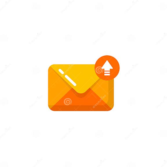 Vector Icon of Sent Message. Simple Flat Design Vector Mail and Message ...