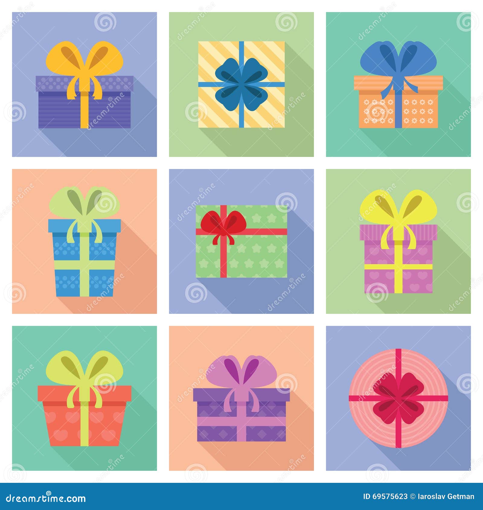 Cute Gift Boxes Clipart With Penguins And Bears Inside. Clip Art For ...