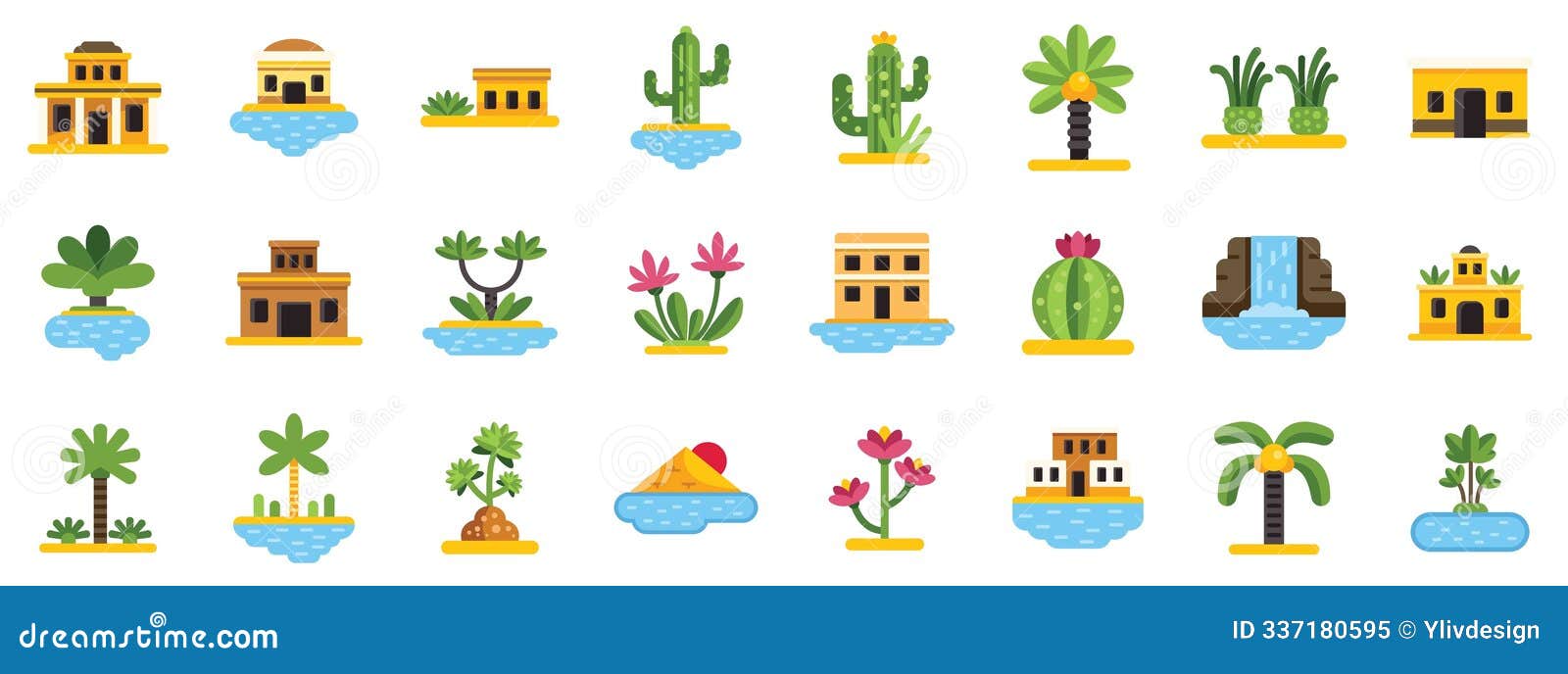 Oasis Icon Vector Sign And Symbol Isolated On White Background ...