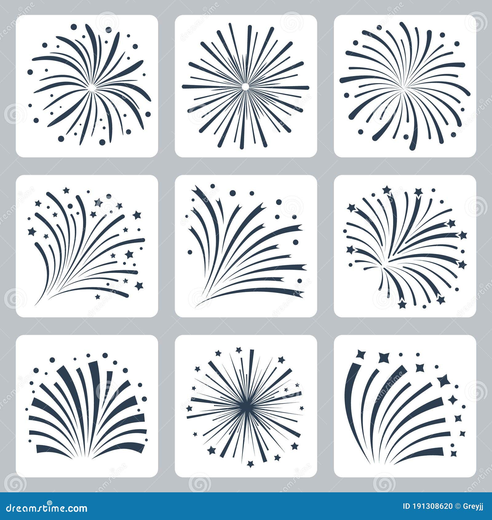 Fireworks Explosion Cartoon Vector | CartoonDealer.com #21621883